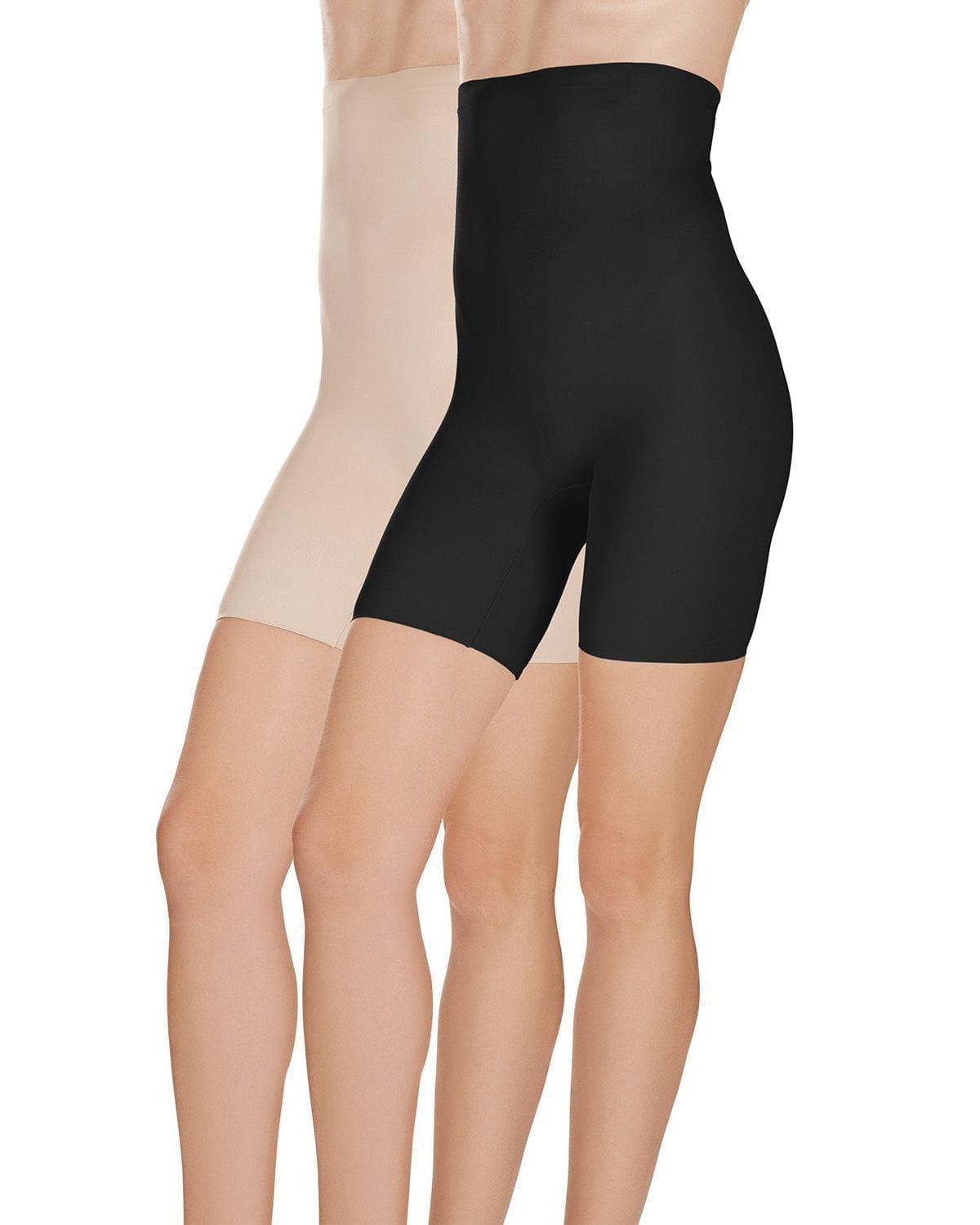 MeMoi Womens 2 Pk Extra High Waisted Bonded Thigh Shaper - Walmart.com