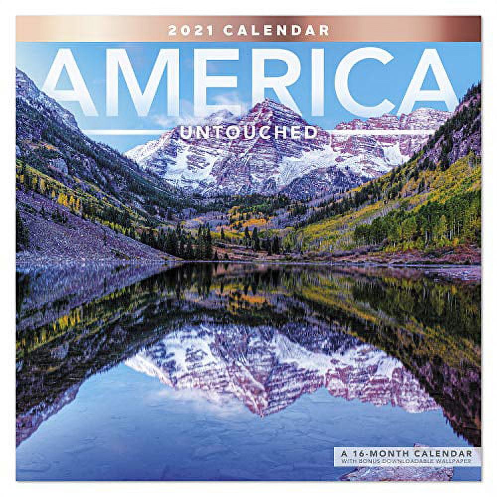 Mead 2021 America Untouched Wall Calendar, 12" x 12", Monthly ...