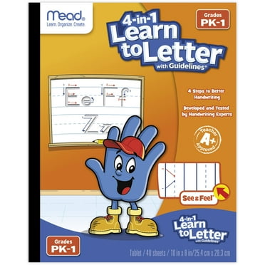 Mead Learn to Letter Primary Writing Tablet, Grades PK-1 (48166 ...