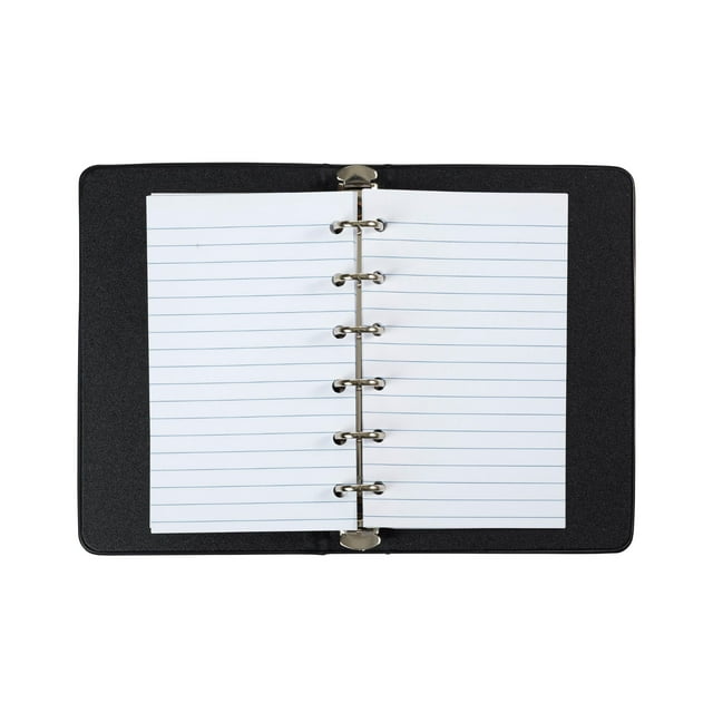 Mead 6-Ring Memo Book: 5 in. x 3 in. (Black) - Walmart.com