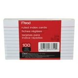 Mead Ruled Index Note Cards, 3 x 5 in., 100 Count, Pack of 12, Line ...