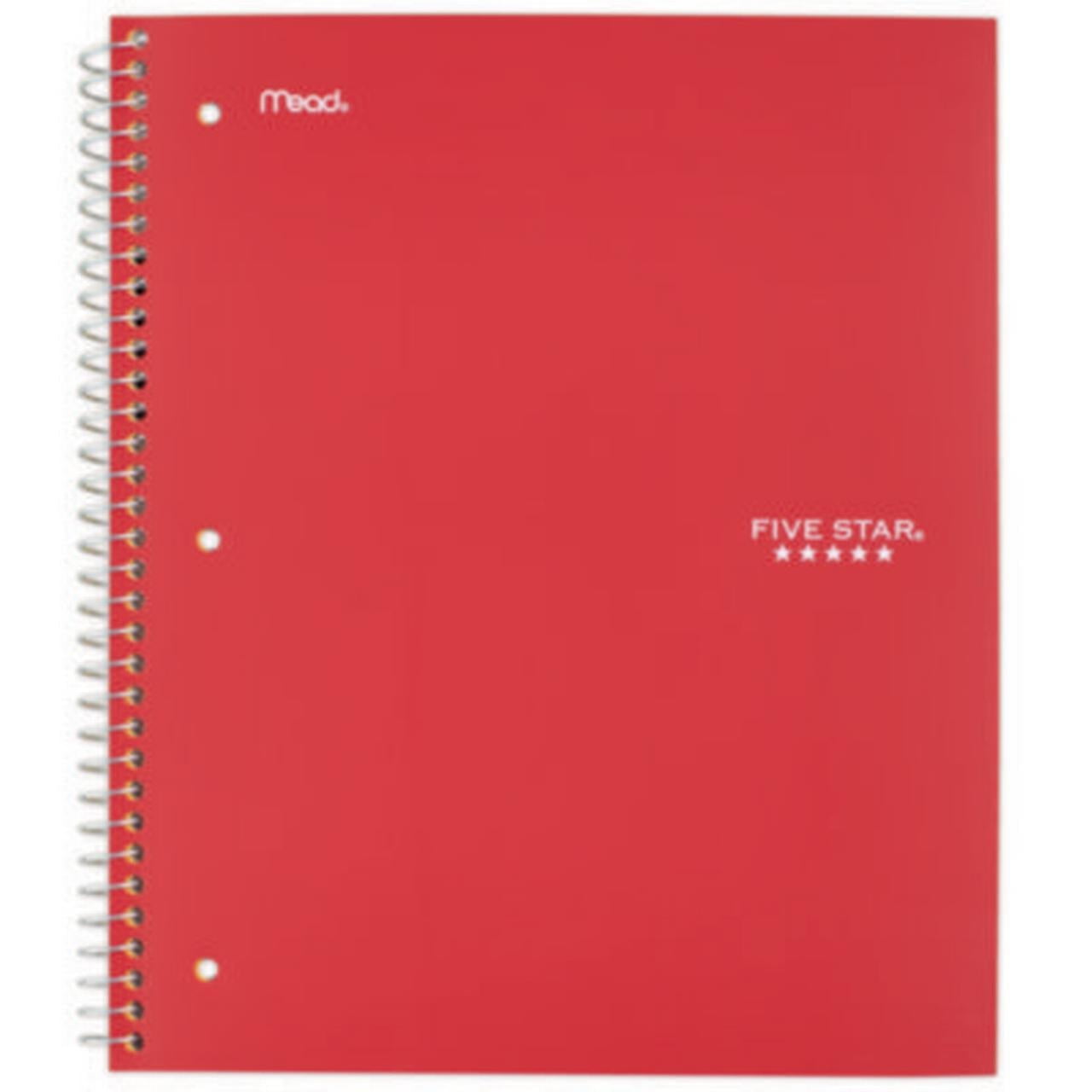 Mead 72053 Wirebound Notebook With Two Pockets, 1-subject, Medium ...