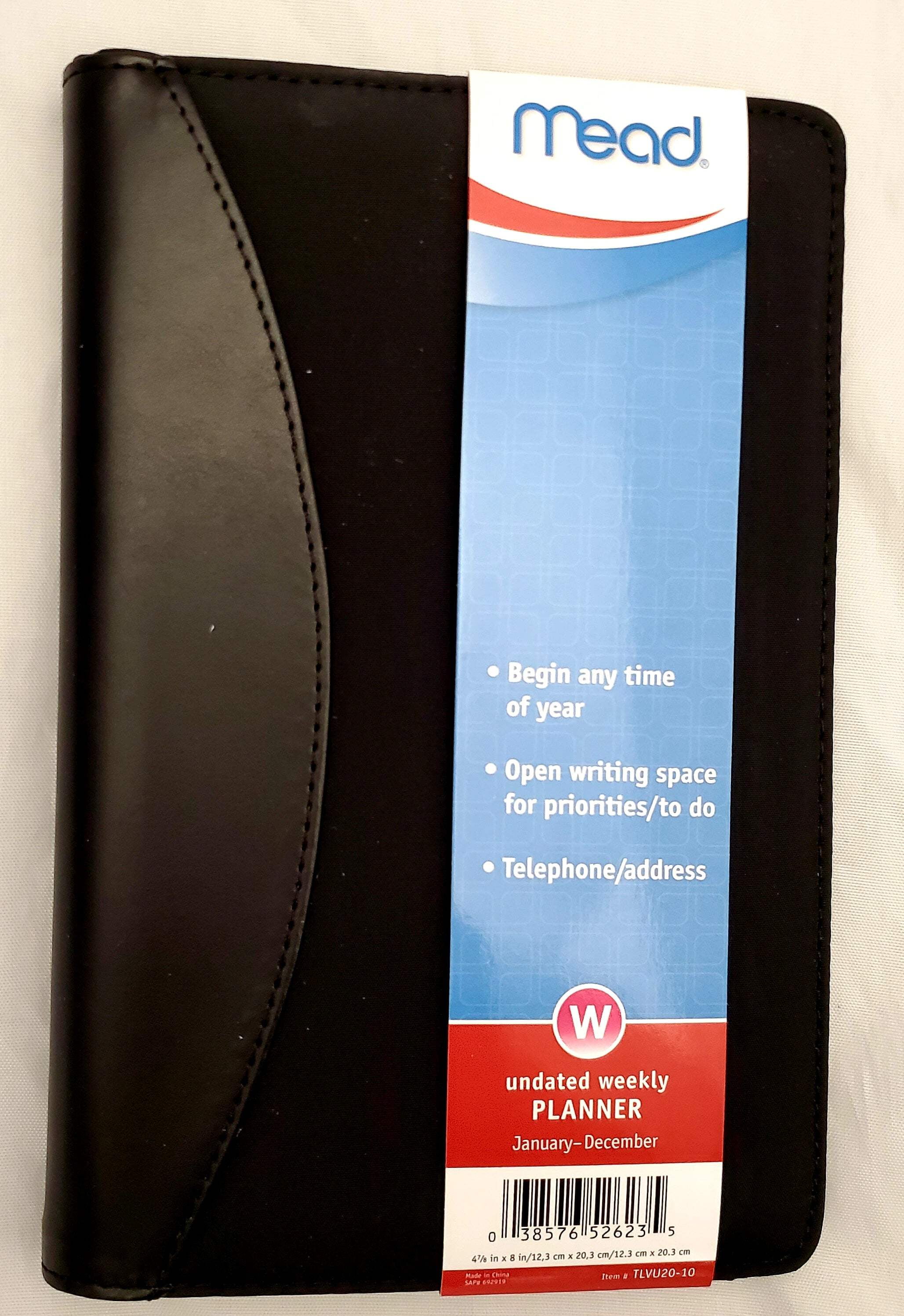 Mead Cambridge Desk Undated Weekly Planner, 4-7/8" x 8" (52623 ...
