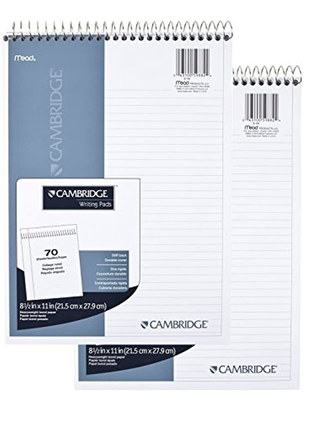 Mead Cambridge Wirebound Notebook/Notepad/Steno Book, 8.5 x 11 Inches ...