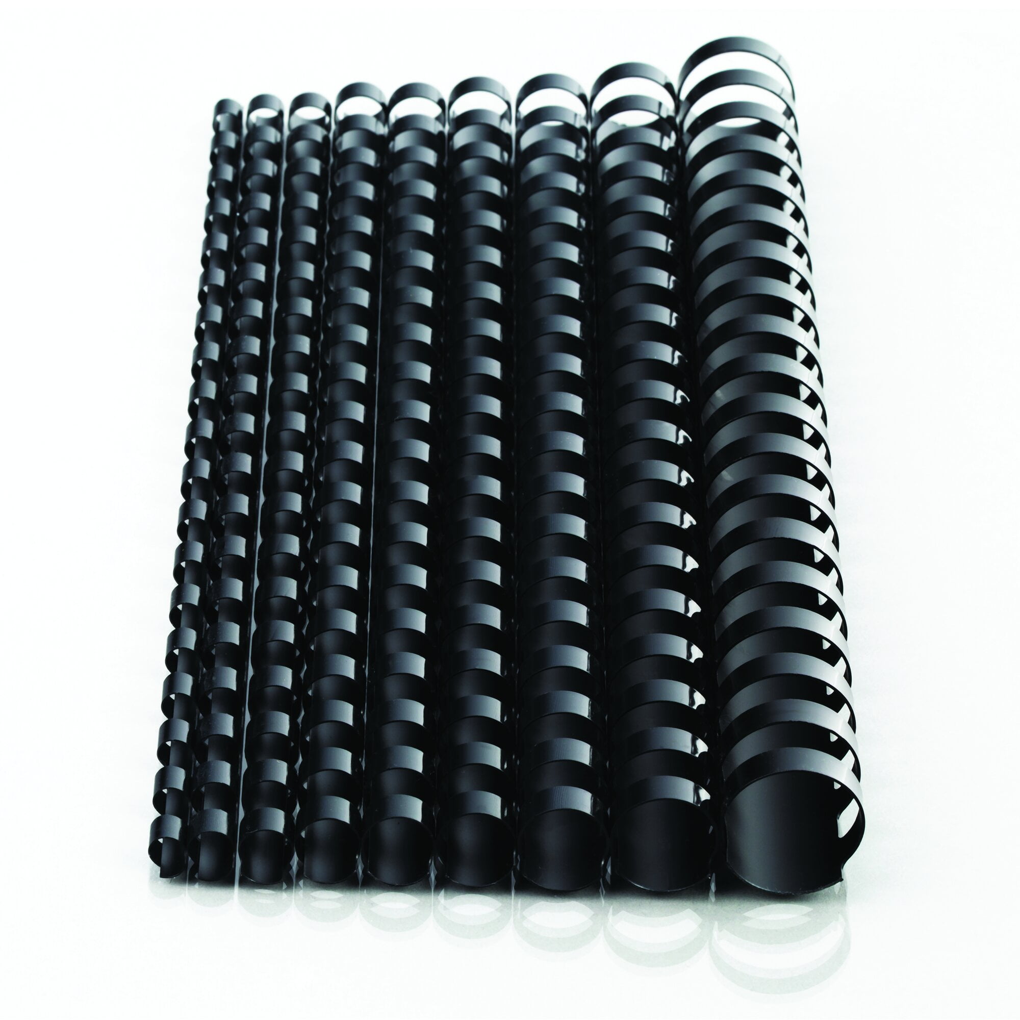 Mead CombBind Binding Spines, 3/8", Black, 125 Pack - Walmart.com