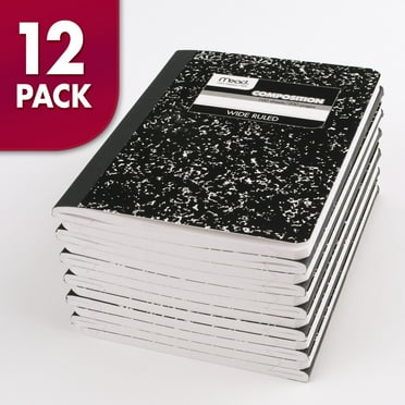 Mead MEA72936 Square Deal Composition Book, Wide/Legal Rule, Black, 9. ...