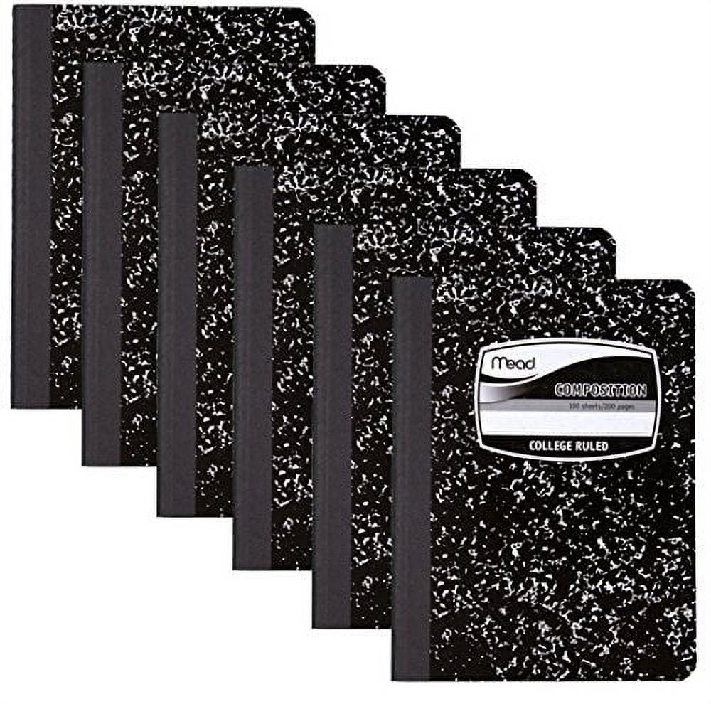 Mead Composition Notebook, College Ruled, 100 Sheets, Pack Of 6 ...