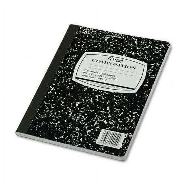 Mead Composition Notebook, Wide Ruled, 100 Sheets, 6 Pack (09910 ...