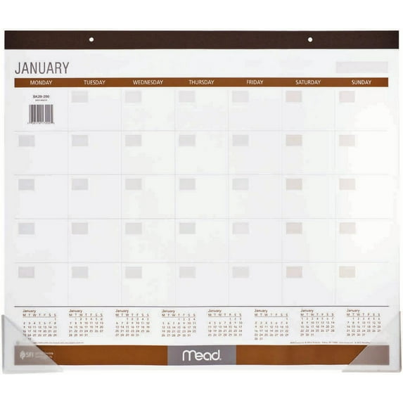 Mead Desk pad Fashion 18 undated - Walmart.com