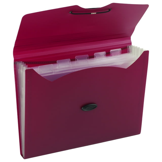 Mead Expandables 6-Pocket Letter File Red - Expanding Files - Walmart.com