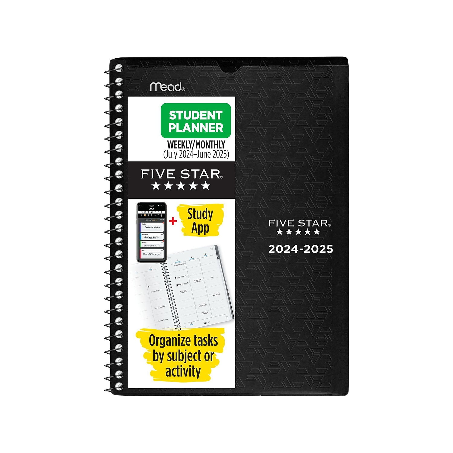 Mead Five Star Student Academic Planner (caw45100) - Walmart.com