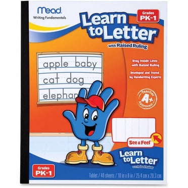 Mead Learn to Letter Primary Writing Tablet, Grades PK-1 (48166 ...