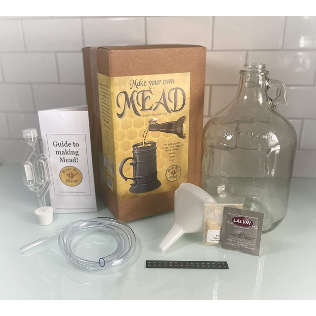 Mead Making Kit by Must Bee- 1 Gallon Reusable Fermentation Kit to Make ...