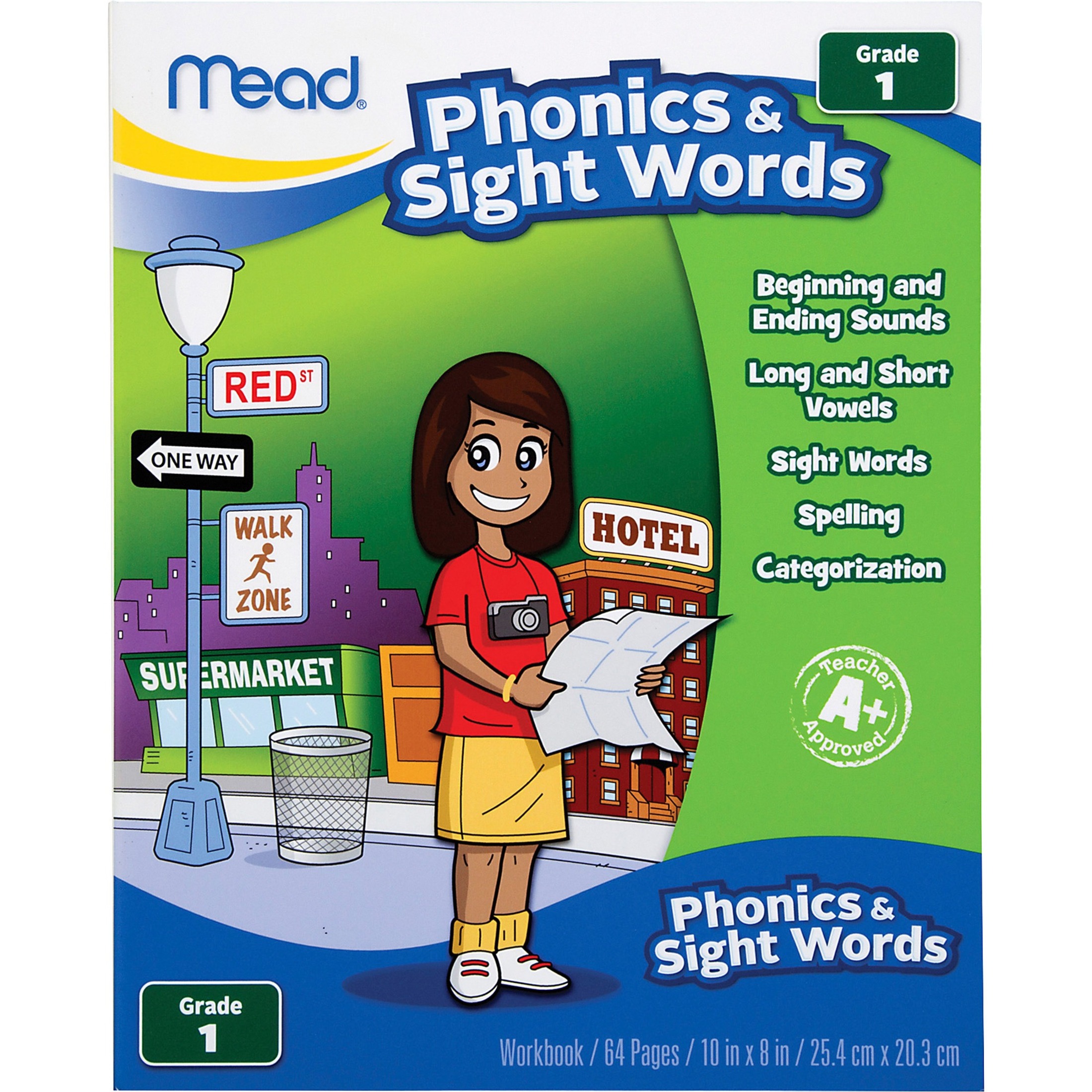 Mead Phonics/Sight Words Grade 1 Workbook Printed Book - Walmart.com