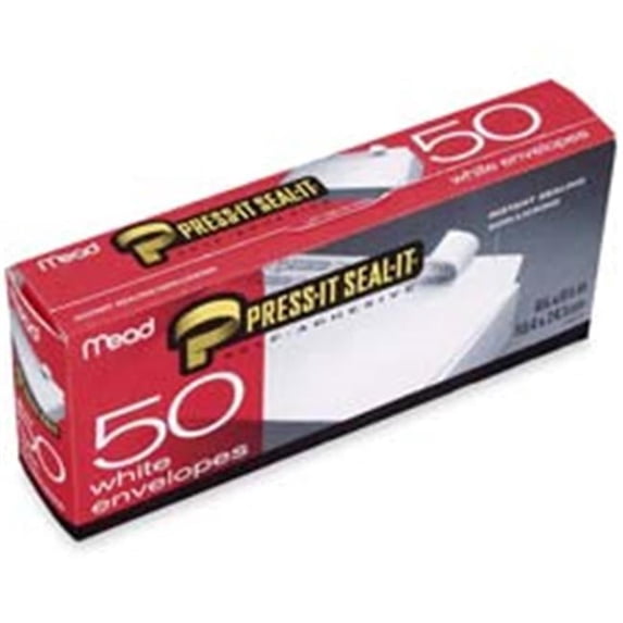 Mead Plain Envelopes- No 6.75- Self-Sealing- White - Walmart.com