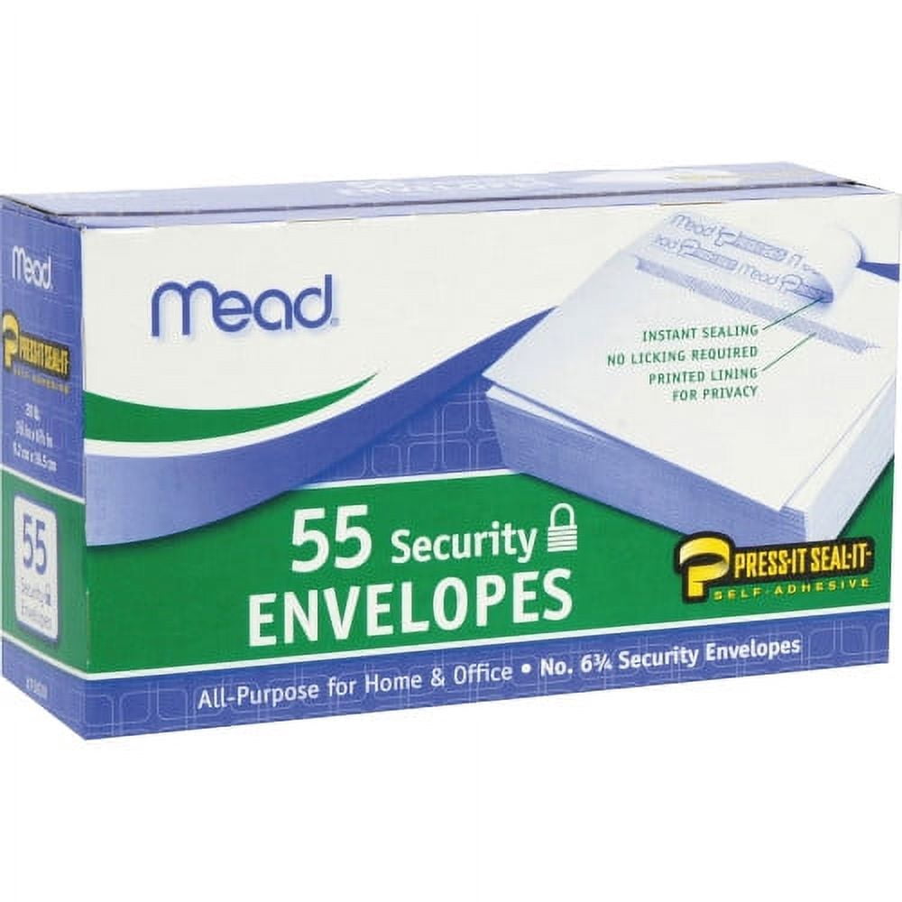 Mead Press-it No. 6 Security Envelopes, Each - Walmart.com