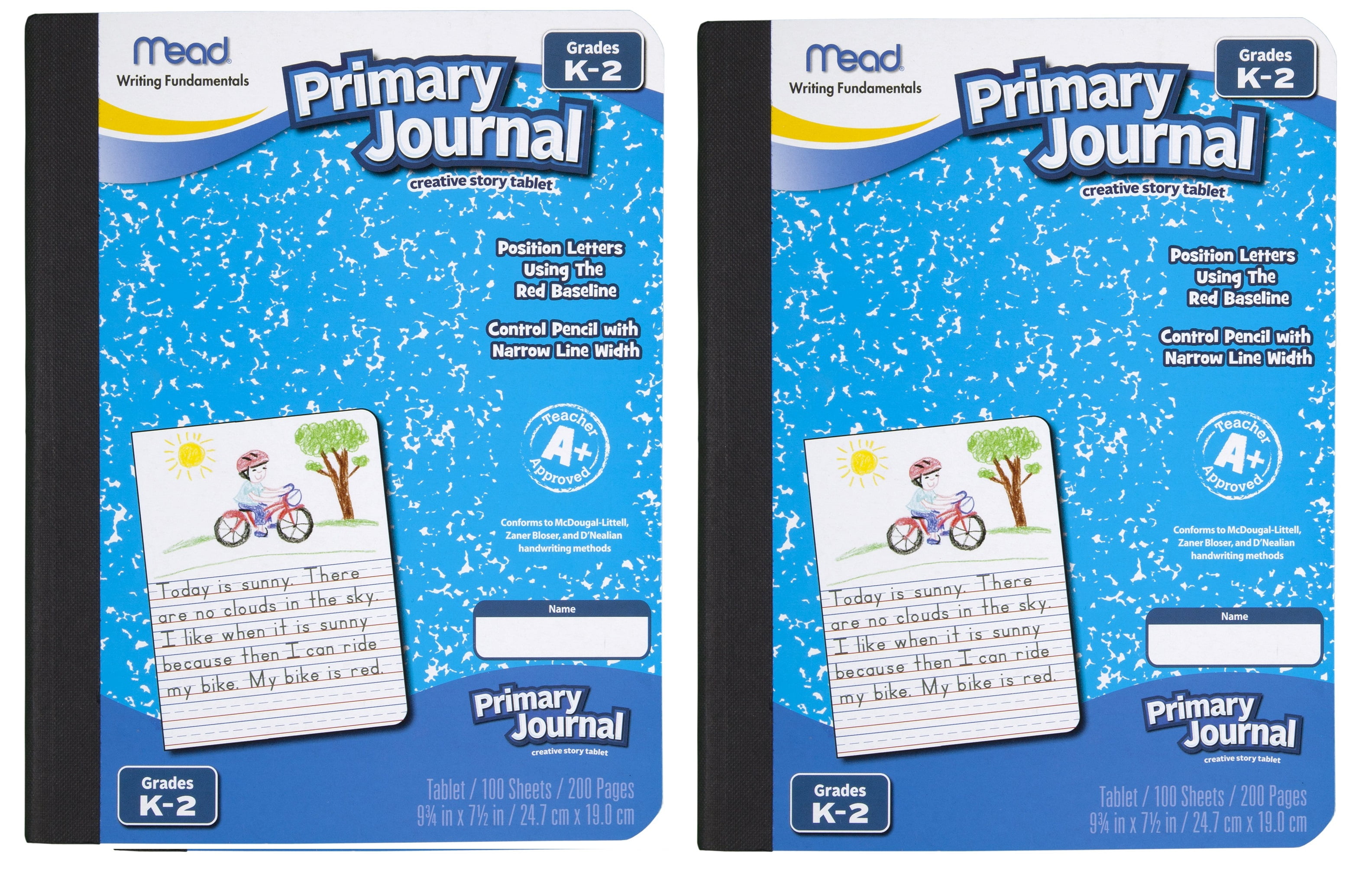 Mead Primary Journal, Half Page Ruled, 100 Sheets, 7 1/2" x 9 1/2 ...