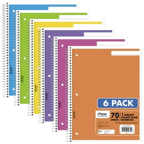 1-Subject Spiral Notebooks in Spiral Notebooks - Walmart.com
