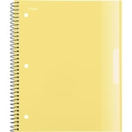 Mead Spiral Notebook, 5 Subject, Wide Ruled, Plastic Cover, 8" x 10.5 ...