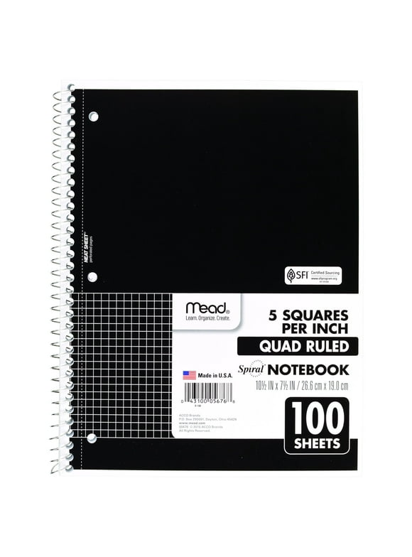 Graph Ruled Notebook in Notebooks & Pads - Walmart.com