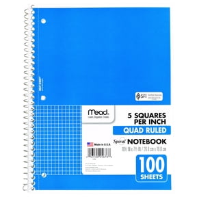Shop Graph Paper Spiral Notebooks in Office Supplies at Walmart
