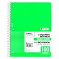 Mead Spiral Notebook, 1 Subject, Graph Ruled, 10.5" x 7.5", 100 Sheets ...
