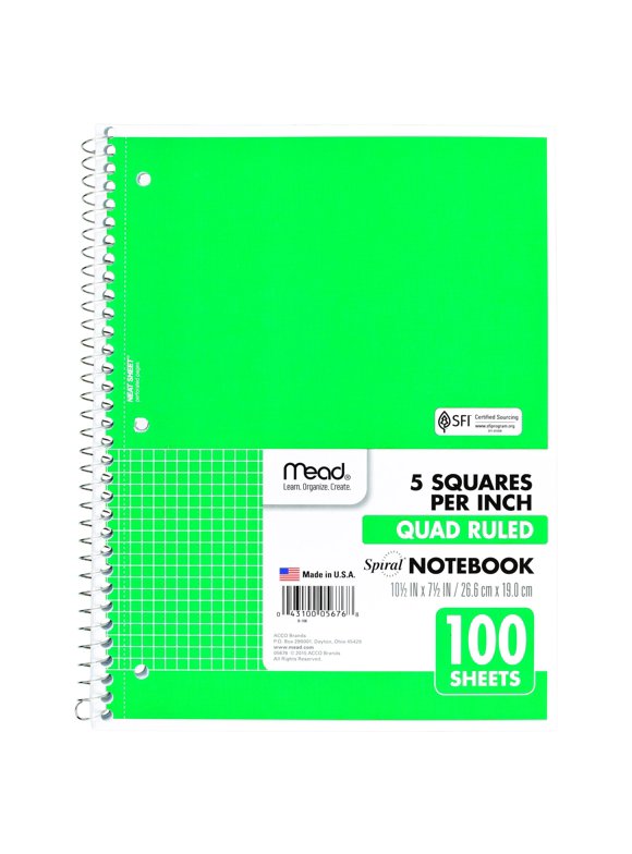 Graph Ruled Notebook in Notebooks & Pads - Walmart.com