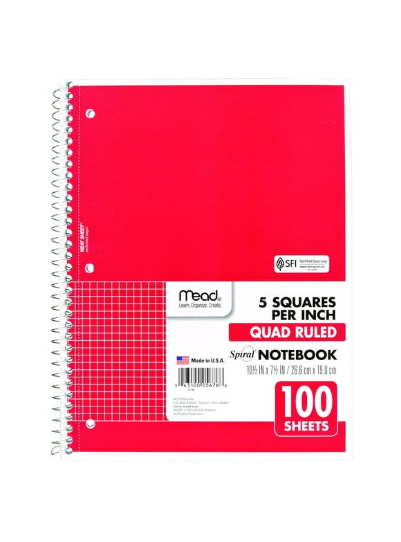 Graph Ruled Notebook in Notebooks & Pads - Walmart.com