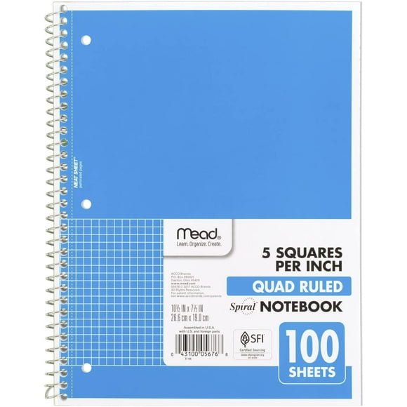 Graph Ruled Notebook in Notebooks & Pads - Walmart.com
