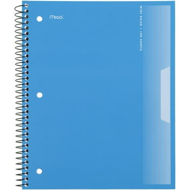 Mead 1-Subject Spiral Notebook [College Ruled]: 7-1/2 in. x 10-1/2 in ...