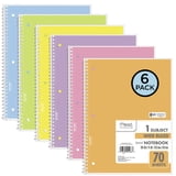 Mead Wide Ruled 1 Subject Spiral Notebook, 8 x 10.5 inches, 70 Sheets ...