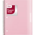 Mead Spiral Notebook, 1 Subject, Wide Ruled, Plastic Cover, 8" x 10.5 ...