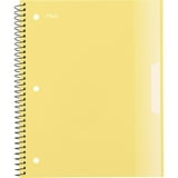 Mead Spiral Notebook, 1 Subject, Wide Ruled, Plastic Cover, 8" x 10.5 ...