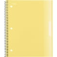 Mead Spiral Notebook, 3 Subject, College Ruled, Plastic Cover, 8.5" x ...