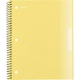 Mead Spiral Notebook, 3 Subject, Wide Ruled, Plastic Cover, 8" x 10.5 ...