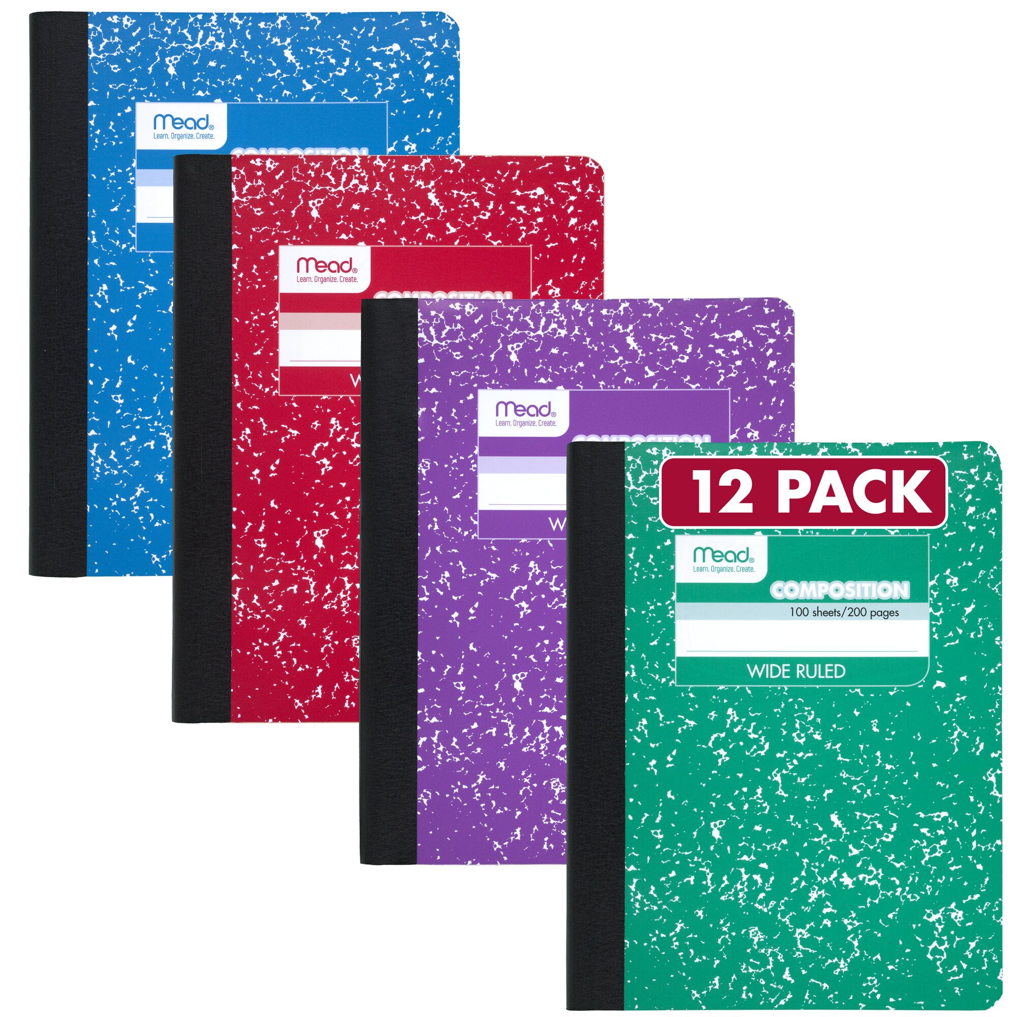 Mead Square Deal Color Composition Book, Wide Ruled, 100 Sheets, 9 3/4 ...