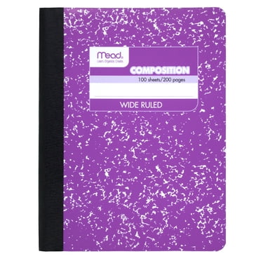 Mead Composition Notebook, Wide Ruled, 100 Sheets, 6 Pack (09910 ...