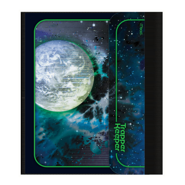 Mead Trapper Keeper Binder with Portfolios Nuclear Moon - Walmart.com