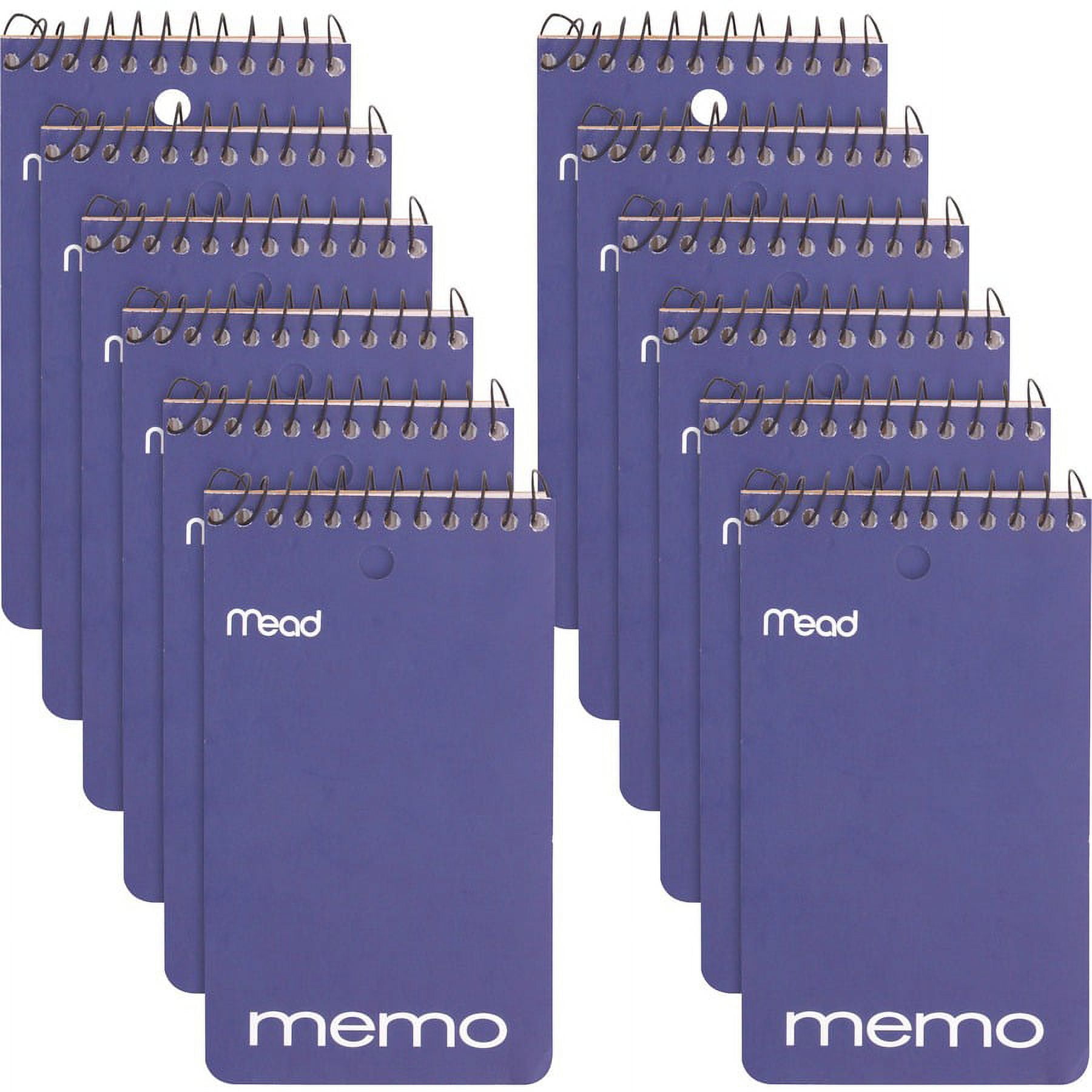 Mead Wirebound Memo Book - 60 Sheets - 120 Pages - Wire Bound - College ...