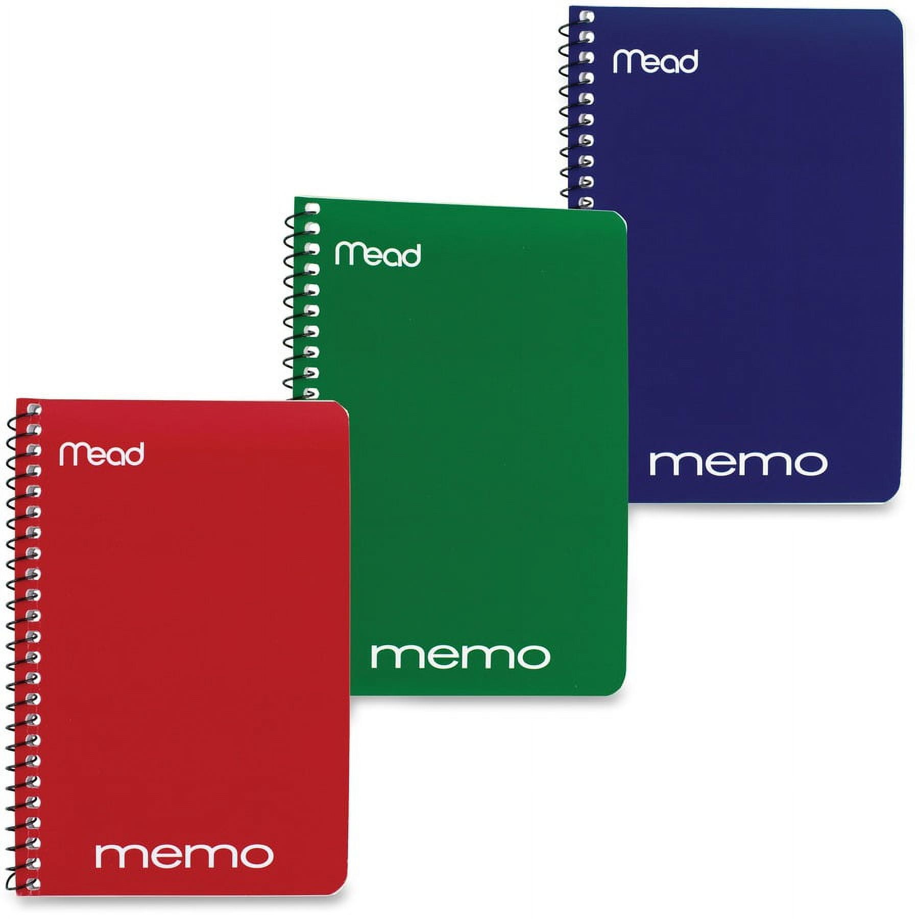 Mead Wirebound Memo Notebook - 40 Sheets - Wire Bound - 4" x 6 ...