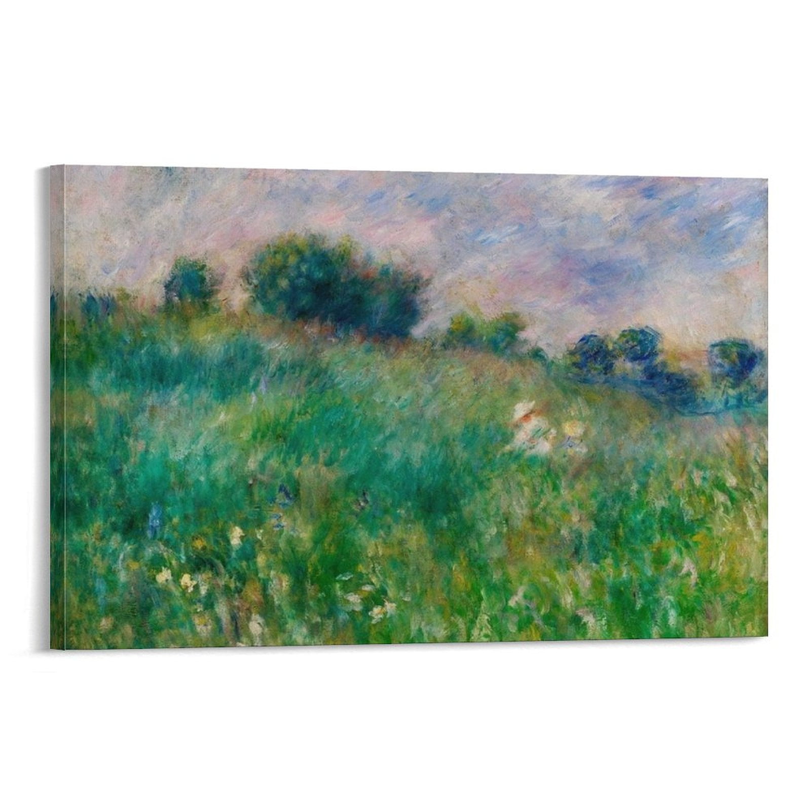Meadow 1880 Pierre-Auguste Renoir Poster Canvas Wall Art Poster ...