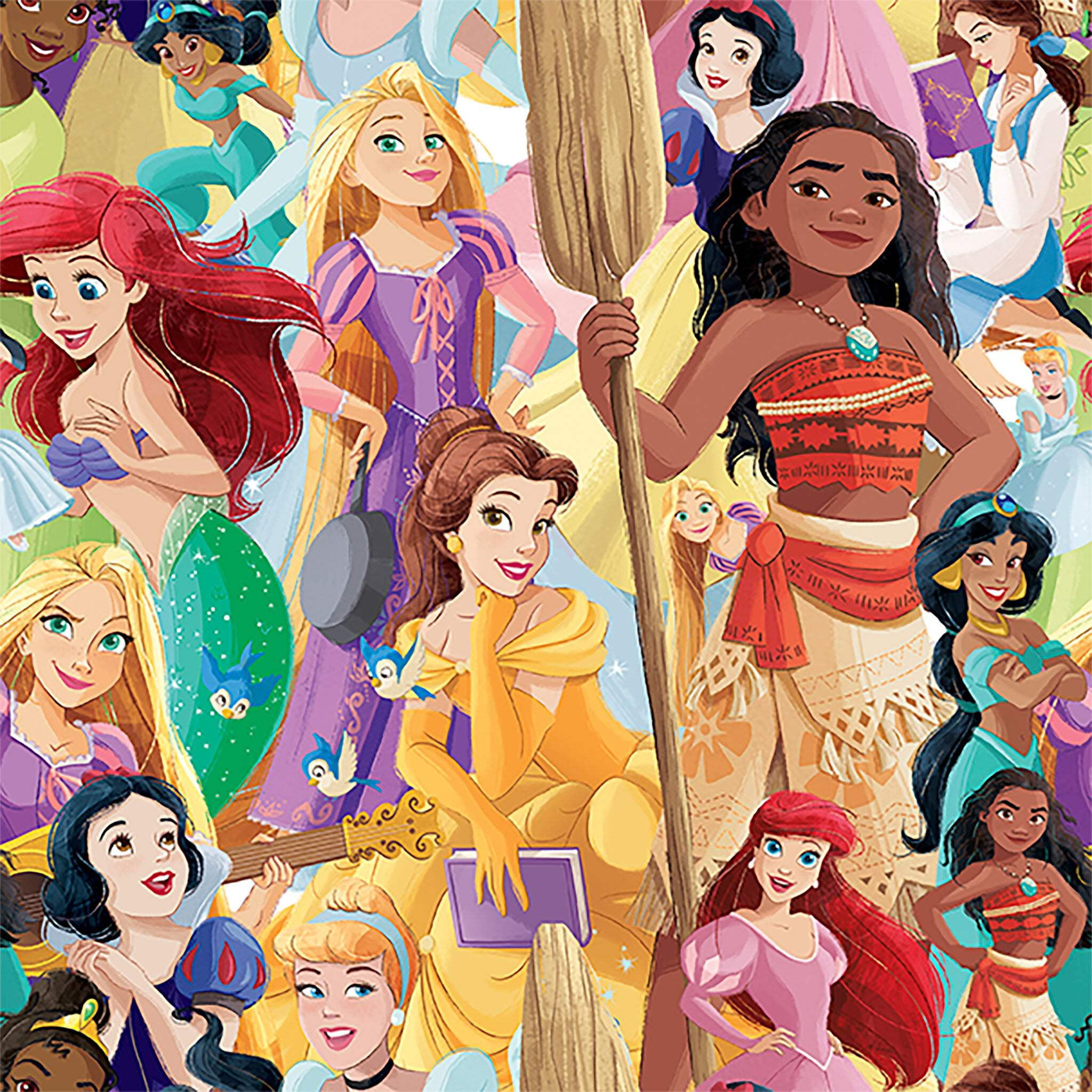 Springs Creative Disney All Princesses Cotton Fabric By the Yard ...