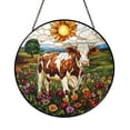 Meadow Farm Cow Stained Glass Suncatcher – Window Decor - Walmart.com