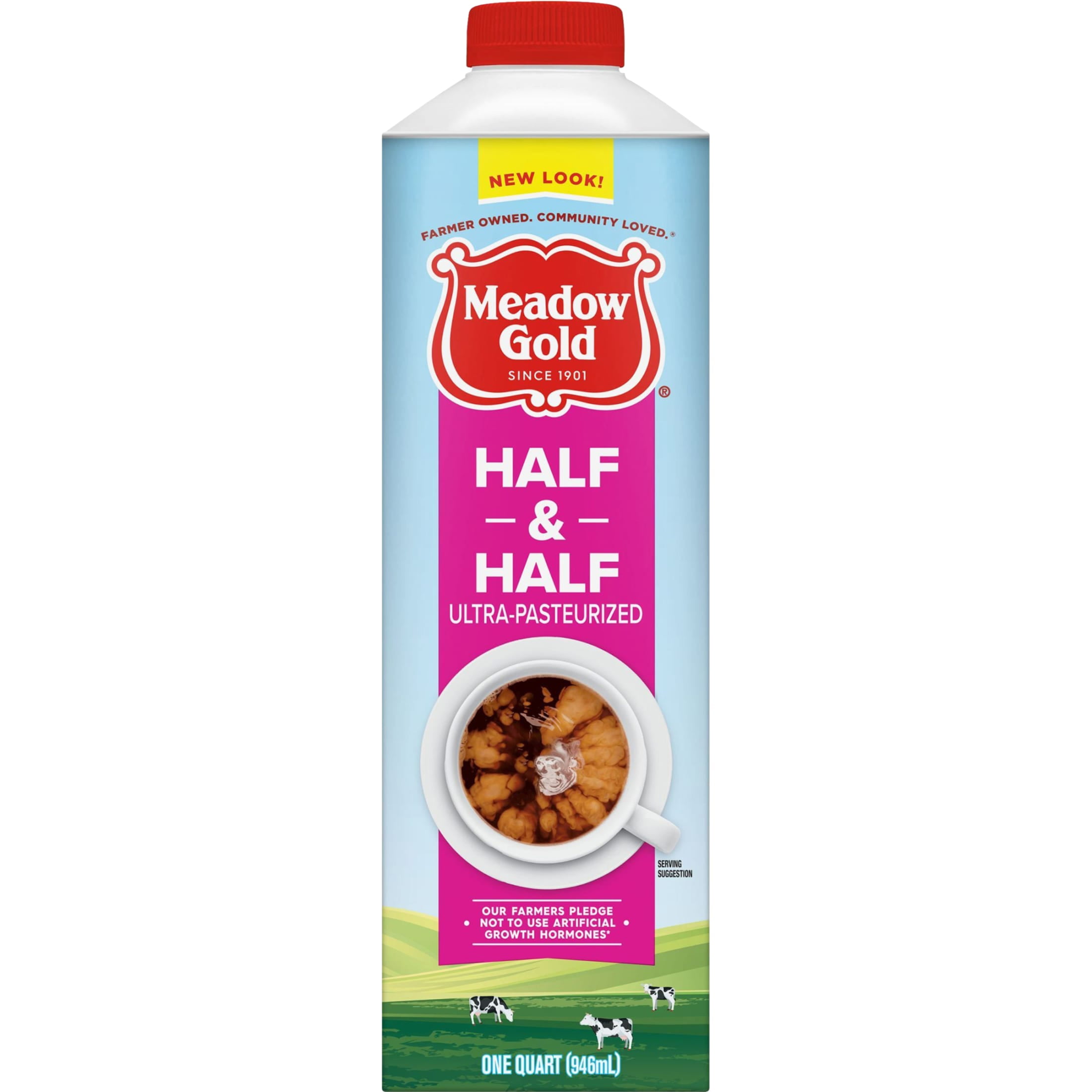 Meadow Gold Half & Half, Quart - Walmart.com