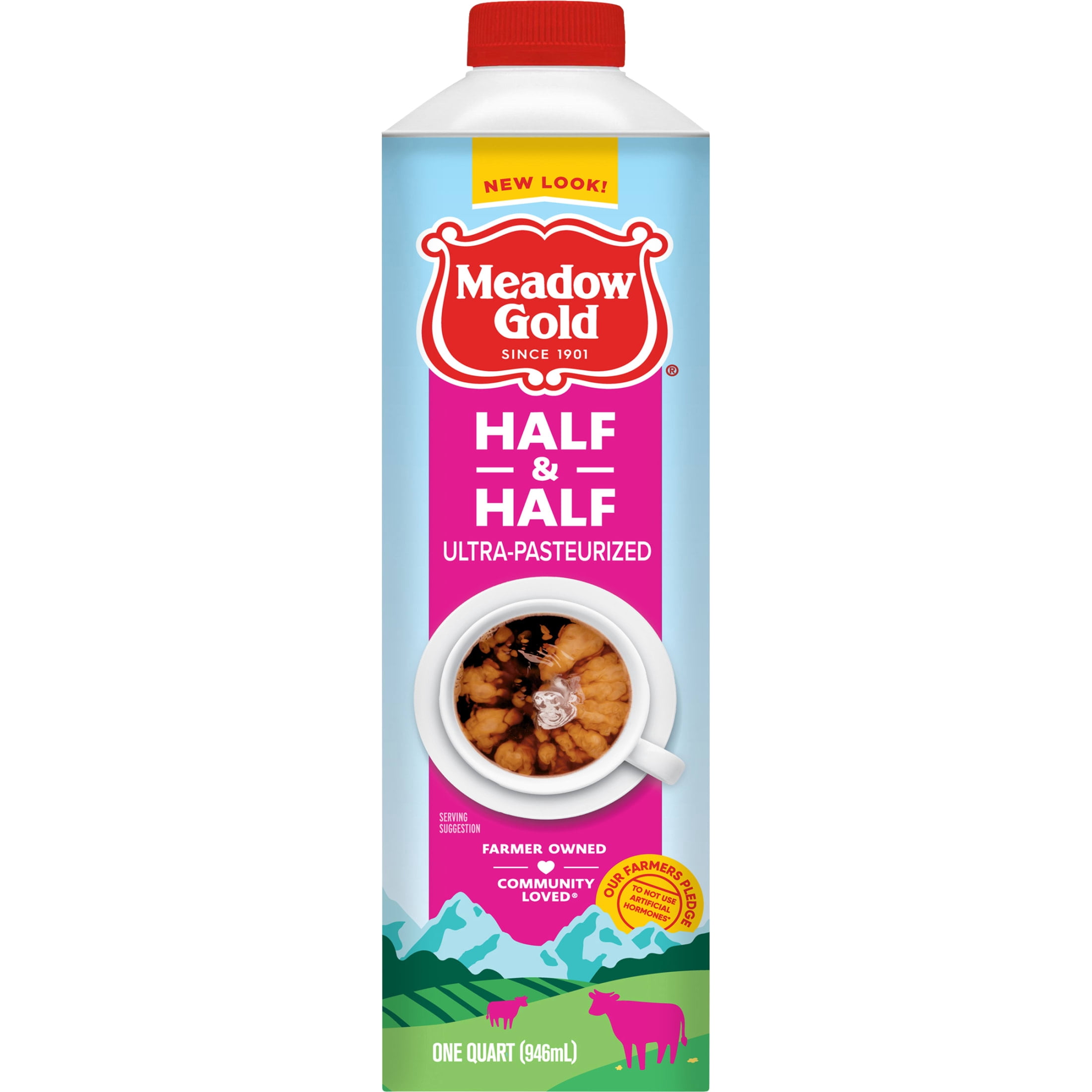 Meadow Gold Half & Half, Quart - Walmart.com
