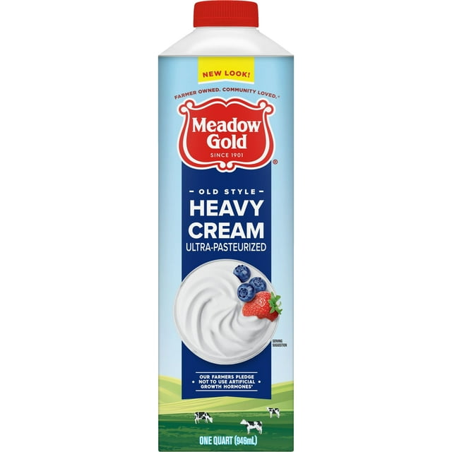 Meadow Gold Old Style Heavy Whipping Cream, Quart - Walmart.com