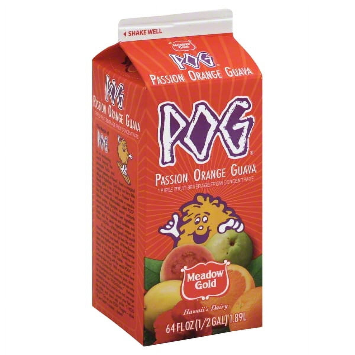 Meadow Gold Passion Orange Guava Juice, Half Gallon - Walmart.com