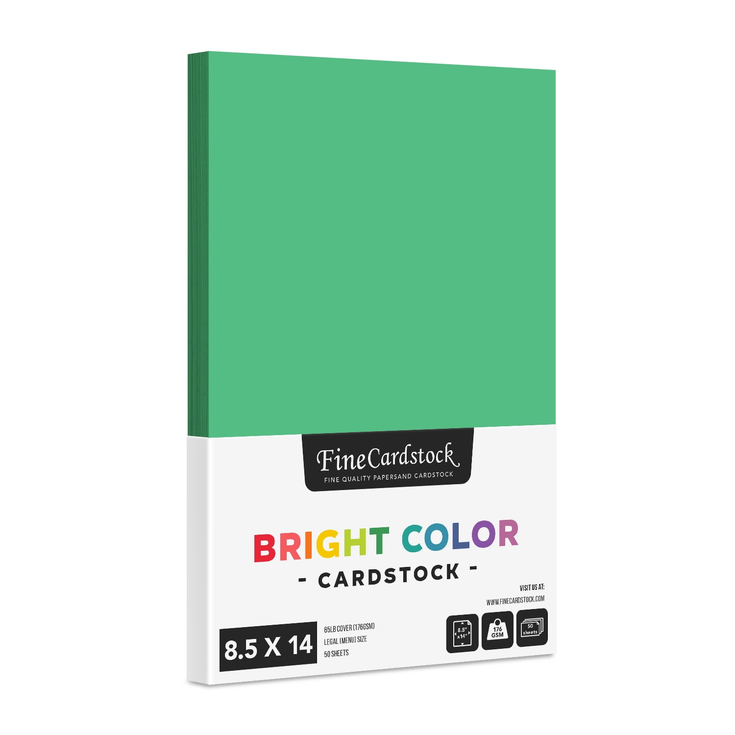 Meadow Green Bright Color Cardstock Paper – Great for Arts and Crafts ...