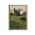 Meadow Landscape Antique Poster Dogs Running, Farmhouse Decor Unframed ...