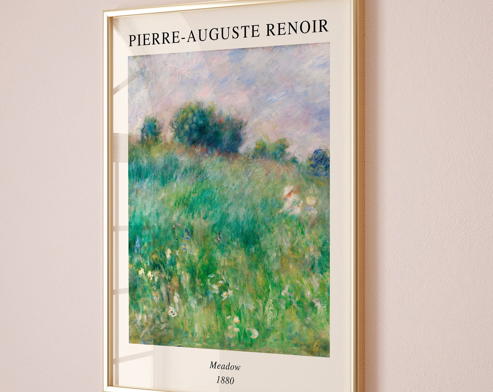 Meadow by Pierre-Auguste Renoir Poster, Pierre-Auguste Renoir ...